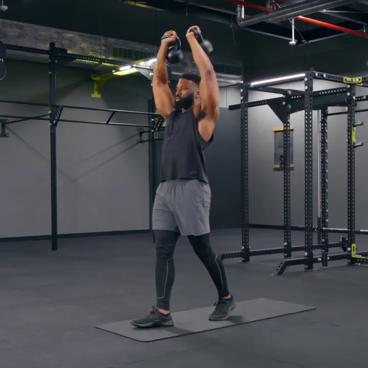 How to Do Kettlebell Overhead Farmer Carry: Video, Form, Muscles Worked ...