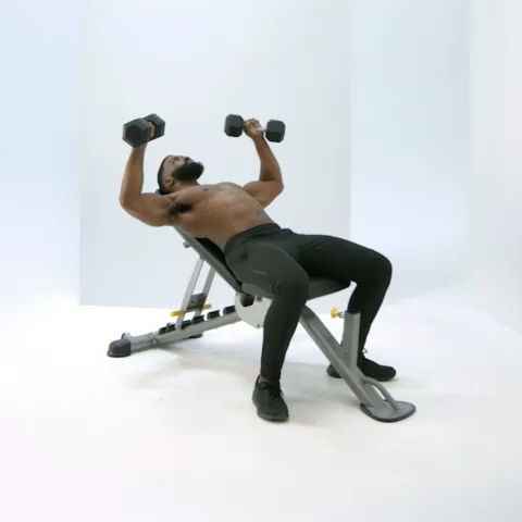 How to Do Slow Tempo Incline Dumbbell Press: Video, Form, Muscles ...